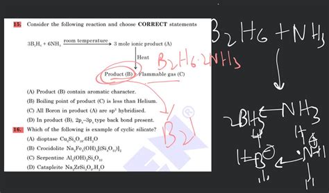 Consider The Following Reaction And Choose Correct Statements Filo