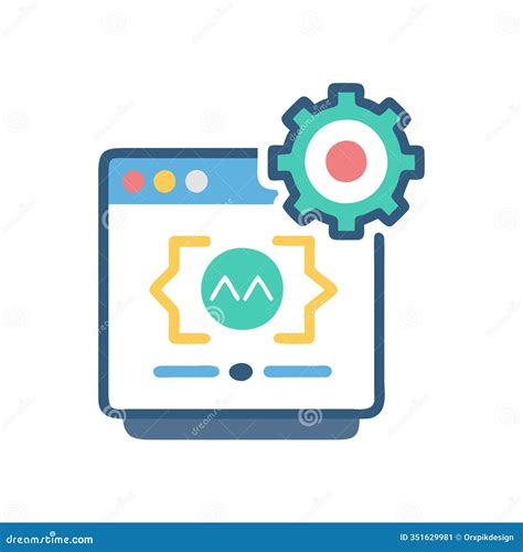 Api Endpoint Connection Icon Stock Vector Illustration Of Communication Device 351629981