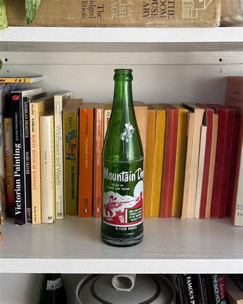 Vintage Glass Mountain Dew Bottle Etsy
