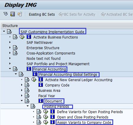 Assign Posting Period Variant To Company Code SAP Tutorial