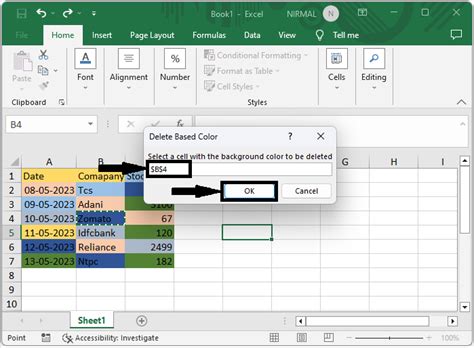 How To Delete Rows Based On Background Color In Excel