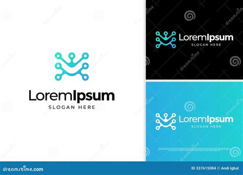 Creative Host Connect Technology Logo Symbol Design Stock Vector Illustration Of Digital