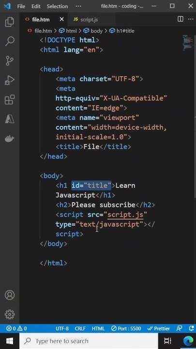 Javascript Dom Getelementbyid Javascript Basic Programming Coding Javascripts Paitaon Youtube