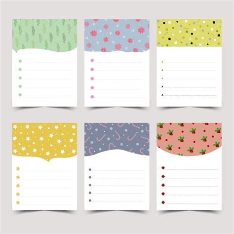Premium Vector Set Of Cute Diary Notes