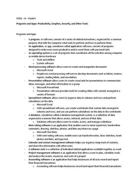 It101 8 Week 4 Notes Download Free Pdf Graphical User Interfaces Operating System