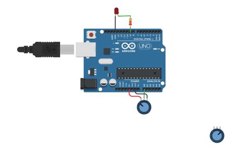 circuit design tp pot led pwm tinkercad