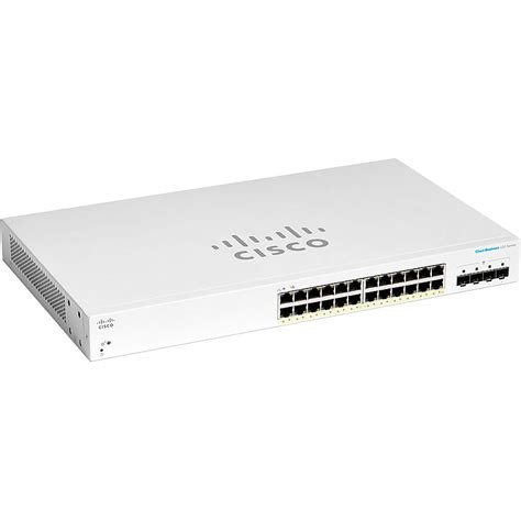 Cisco 220 24 Port Gigabit Ethernet Managed Switch Silver Cbs22024p4gna Image 1