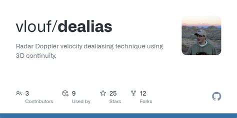 Github Vloufdealias Radar Doppler Velocity Dealiasing Technique
