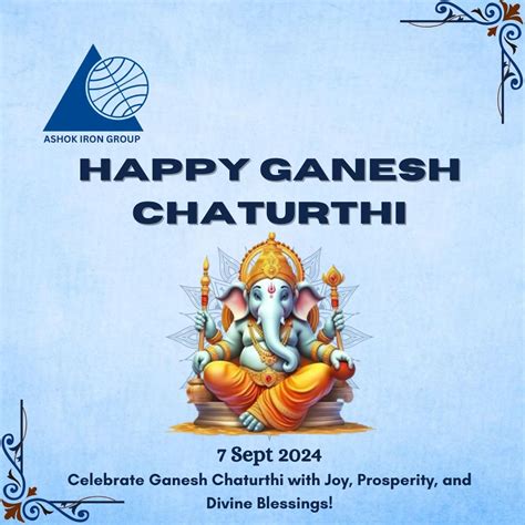 Ashok Iron Group On Linkedin Happyganeshchaturthi Ganeshchaturthi Ganpatibappamorya Blessings…