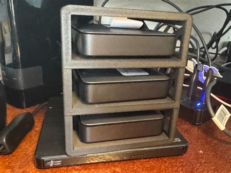 Desktop Modular External Hard Drive Rack By Dingus Designs Makerworld