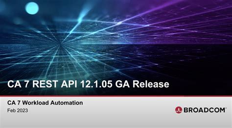 New Ga Release Unleash Your Workload Automation Potential With Ca 7 Rest Api 12105 Ca 7