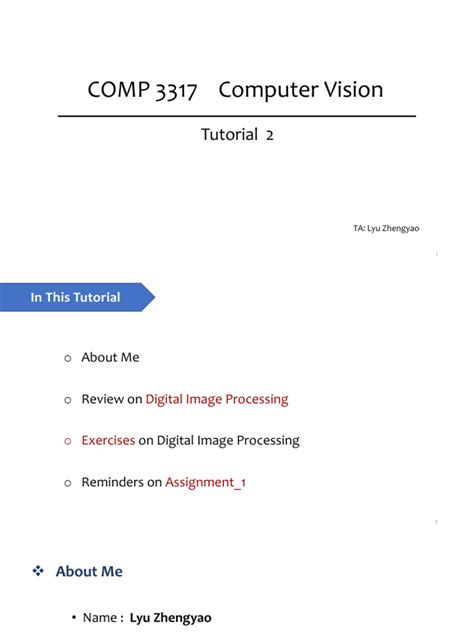 Tutorial 2 Pdf Sampling Signal Processing Image Processing