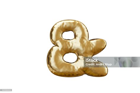 황금 호일 기호 풍선 기호입니다 3d 렌더링 그림 1위에 대한 스톡 사진 및 기타 이미지 1위 3차원 형태 공기 주입 Istock