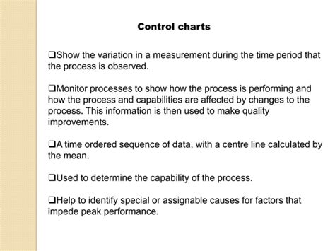 Statistical Process Control PPTX
