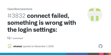 Connect Failed Something Is Wrong With The Login Settings · Issue 3832 · Openkoreopenkore