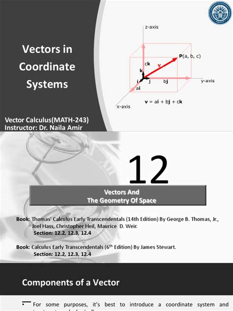Lecture 3 Vectors Lines And Planes Pdf Euclidean Vector