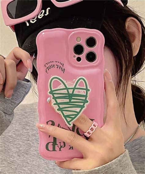 🚀당일출고 핑크 웨이비 케이스 폰케이스 아이폰11 아이폰12 아이폰13 아이폰14 미니 프로 맥스 친구 생일 선물 우정 우정템