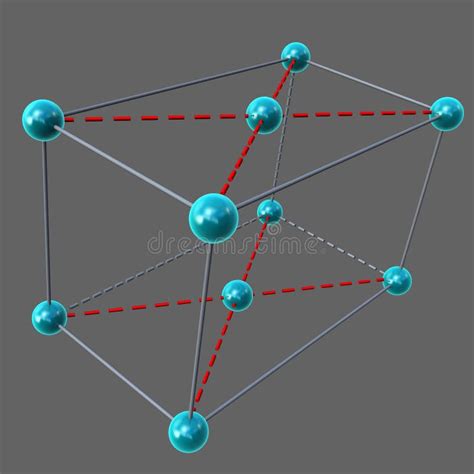 End Centered Unit Cell Stock Illustration Illustration Of Organic