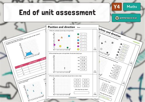 Year 4 Position And Direction End Of Unit Assessment Grammarsaurus