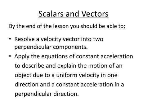 Ppt Scalars And Vectors Powerpoint Presentation Free Download Id