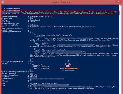 Part 51 Virtual Network Gateway Deployment Using Microsoft Azure Powershell Vgeek Tales