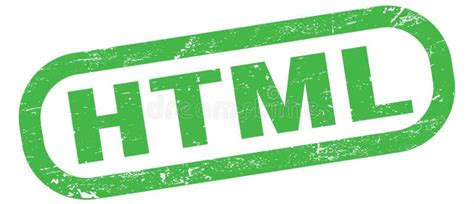 Html Text On Green Rectangle Stamp Sign Stock Illustration Illustration Of Green Stamp