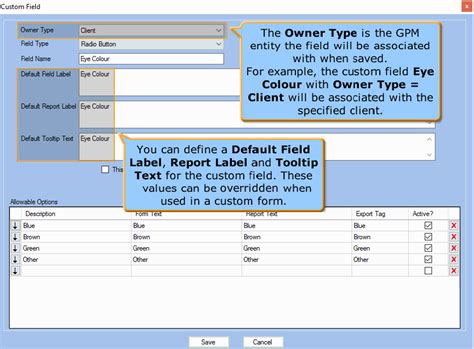Gpm Nz Support Centre Managing Custom Fields