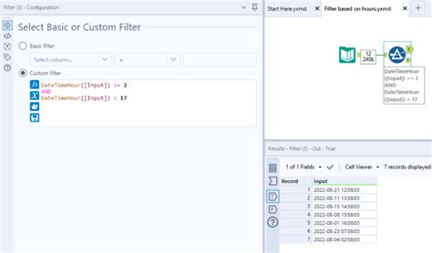 Solved Help In Filtering Datetime By By Time Hours Alteryx Community
