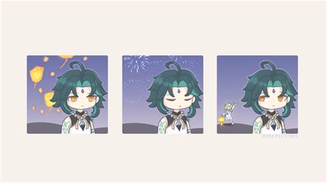 Lumine Inviting Xiao To The Lantern Rite Festival Short Comic R Genshin Impact