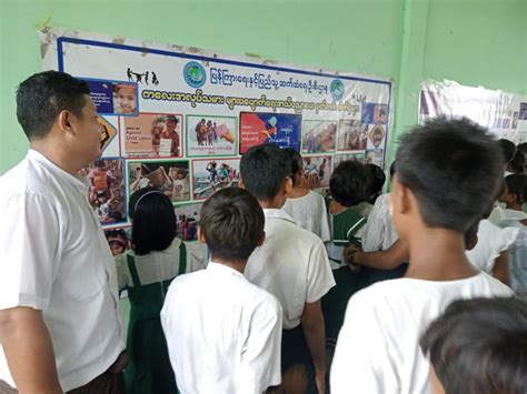 အခြေခံပညာ အ လ က ခွဲ ကျောက်ဆိပ် ကျောင်း၌ လူငယ်ရေးရာ အသိပညာပေး ဟောပြော Information And Public