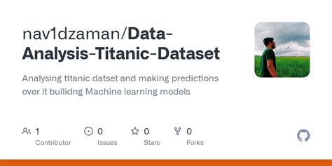 Github Nav Dzaman Data Analysis Titanic Dataset Analysing Titanic Datset And Making