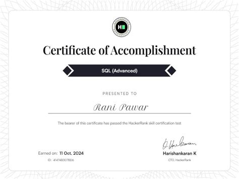 Rani Pawar On Linkedin Sql Dataanalytics Continuouslearning