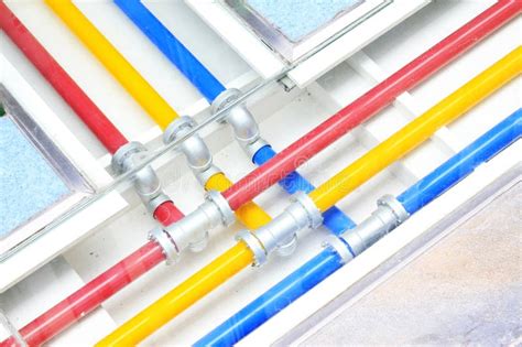 Color Gas Pipeline Stock Image Image Of Pipe Firm 384139815