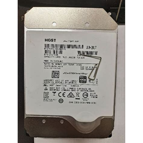 Sas介面 一般電腦不能使用10tb Hgst Huh721010al4204 7200轉12gb S 蝦皮購物