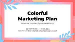 Colorful Marketing Plan Free Presentation Background Design For Google Slides Theme And