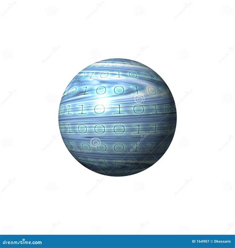 binary globe stock illustration illustration of sphere 164907
