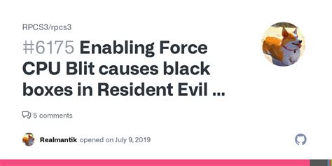 Enabling Force Cpu Blit Causes Black Boxes In Resident Evil 4 Npeb00342 · Issue 6175 · Rpcs3