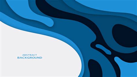 Minimal Blue Papercut Background Dynamic Wave Smooth Motion Geometric Elegant Layout 31093254