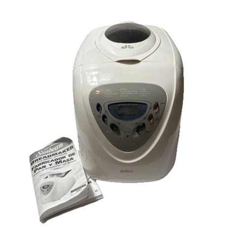 Sunbeam Bread Maker Machine White Model 5891 Programmable Manual Tested