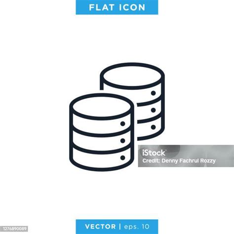 데이터베이스 서버 저장소 아이콘 벡터 일러스트 디자인 템플릿입니다 It 지원에 대한 스톡 벡터 아트 및 기타 이미지 It