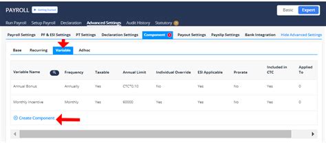 Component Variable Support Kredily