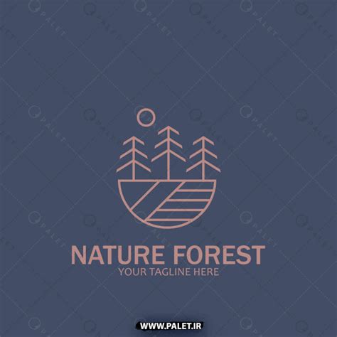 دانلود وکتور لوگو لایه‌باز درخت کاج لوگو ساده و مدرن جنگل و درخت