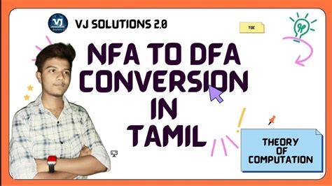Nfa To Dfa Conversion In Tamil Toc Theory Of Computation Youtube