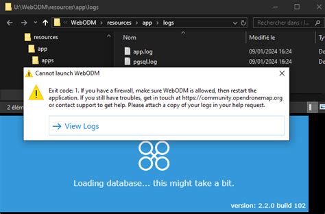 Webodm V Doesn T Start Exit Code Webodm Opendronemap Community