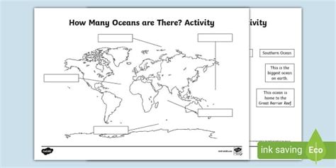 How Many Oceans Are There World Ocean Day Twinkl KS1