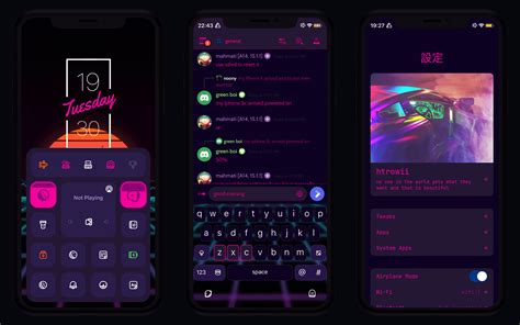 [setup] My Outrun Synthwave Setup On Ios 15 6 R Iosthemes