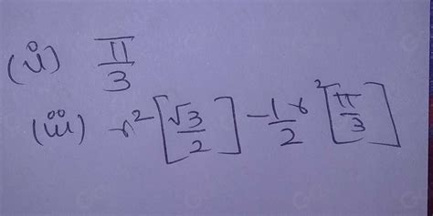 Solved 1 The Diagram Shows A Semicircle Acb With Centre O And Radius R Arc Oc Is Part Of A