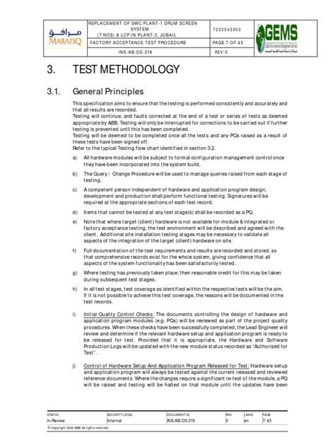 Factory Acceptance Test Procedure For Dcs Page 1 Pdf Information