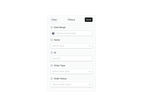 Filter Popup For Enhanced User Experience By Evil Design On Dribbble