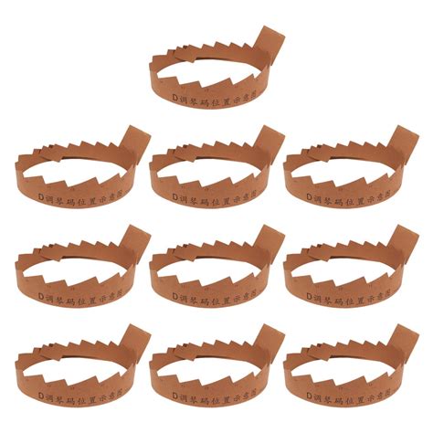 10pcs guzheng code placement diagrams code positioning paper code installation aids light brown